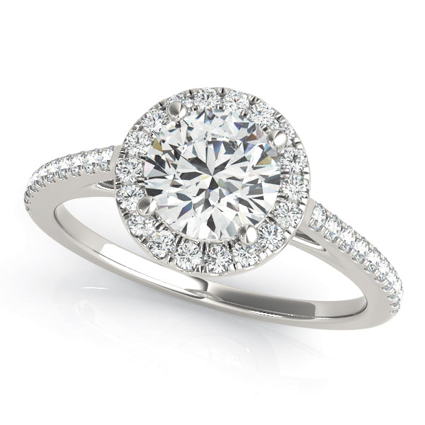 Round Halo Engagement Ring | 1/3 Cttw – Zermatt Diamonds
