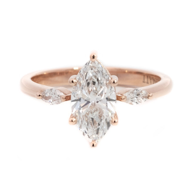 3.09ct Emerald Cut Lab Grown Diamond Ring in Platinum – Zermatt Diamonds